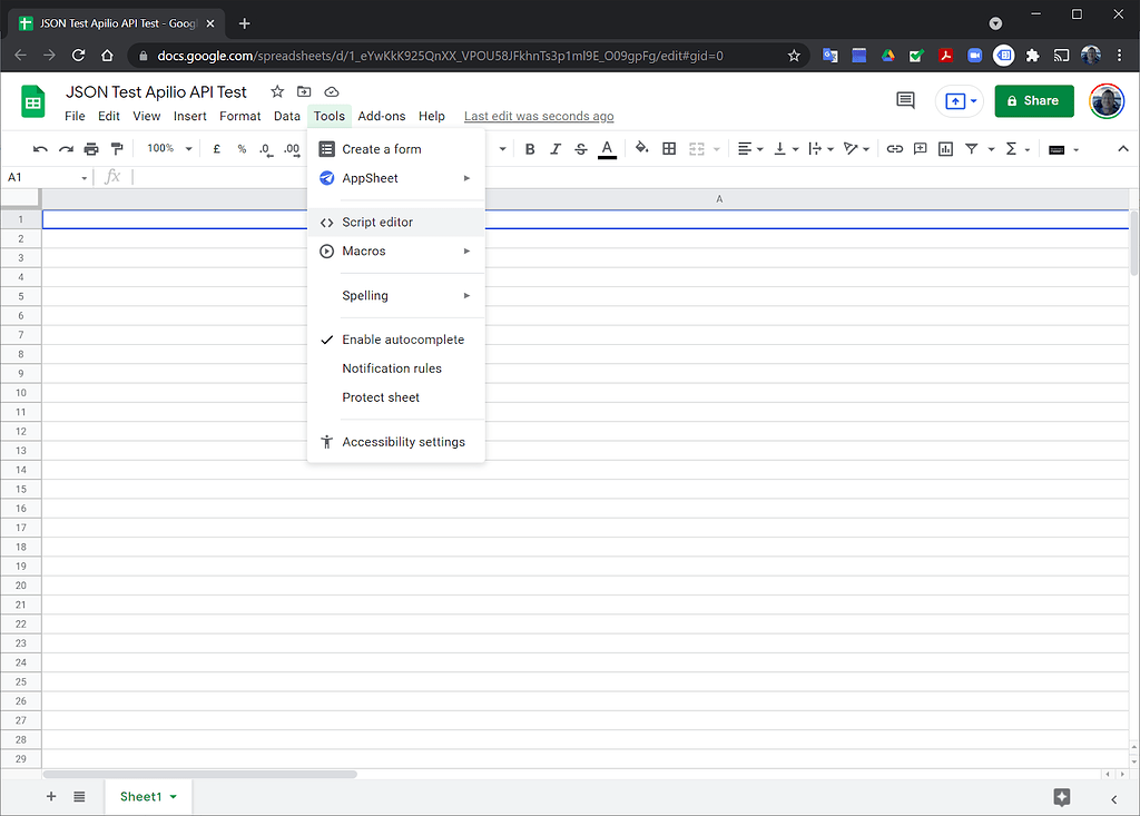 Exporting Apilio data into a Google Sheet at regular intervals for historic data storage ...